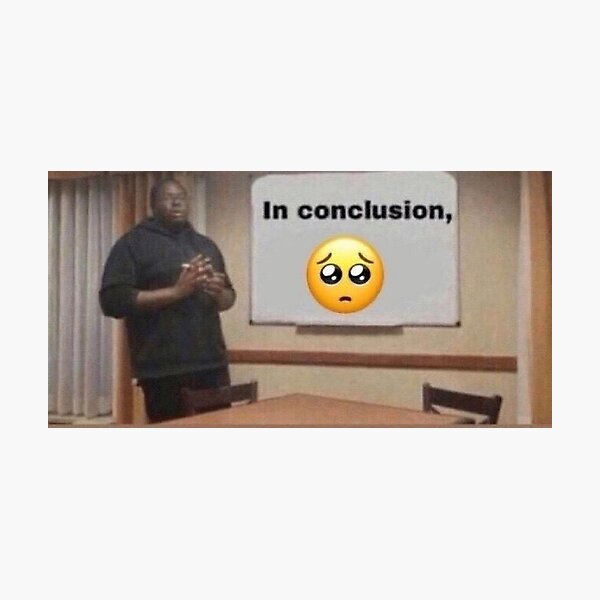 "Babey Emoji In Conclusion Meme" Photographic Print by holleh03 | Redbubble