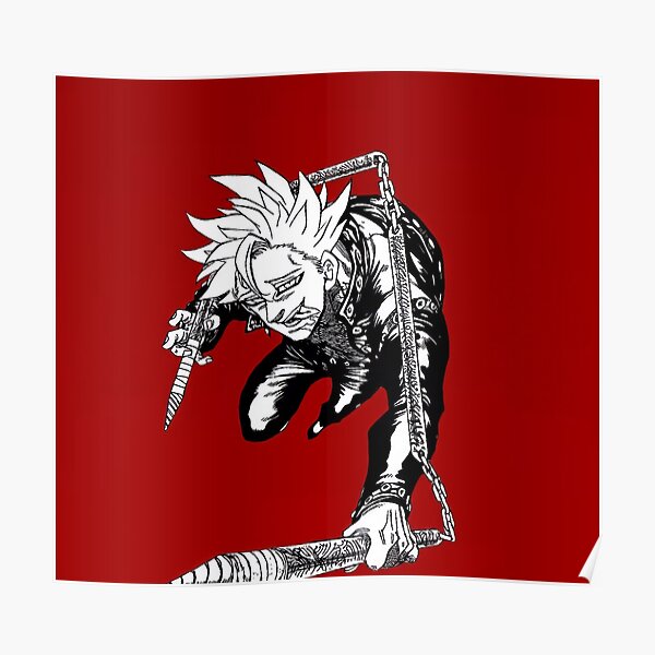 "Seven Deadly Sins - Bandit Ban" Poster by BadassManga | Redbubble