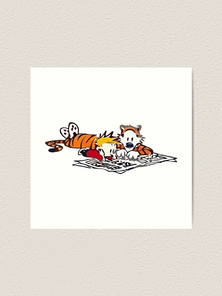 "the calvin and hobbes bill watterson" Art Print for Sale by Gltols148 ...