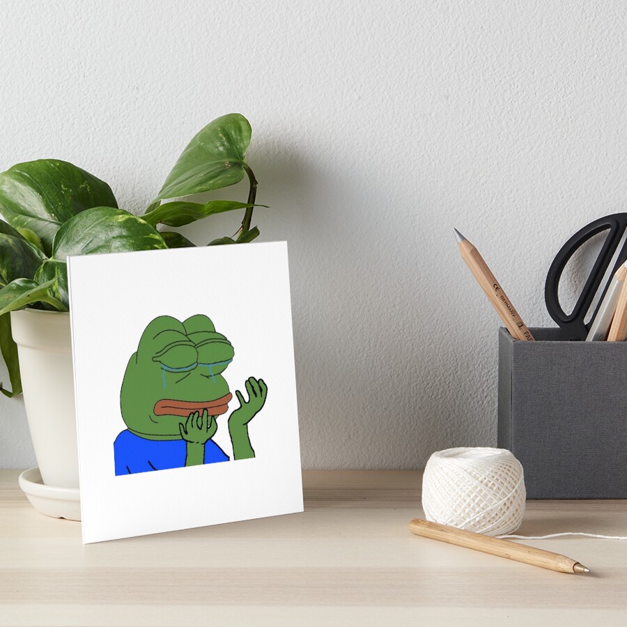 "Pepe Hands Meme " Art Board Print by starlighttshop | Redbubble