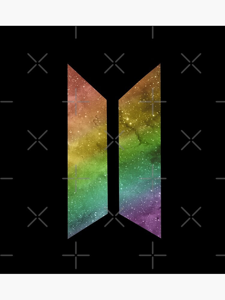Póster «Logotipo de BTS Rainbow Galaxy» de kaysadeea | Redbubble