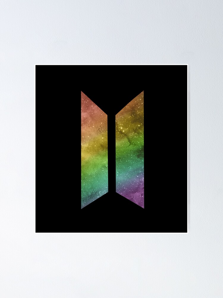 Póster «Logotipo de BTS Rainbow Galaxy» de kaysadeea | Redbubble