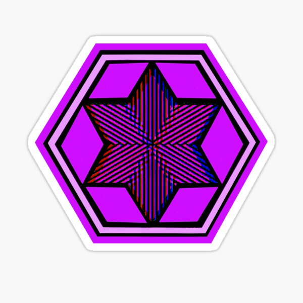 "Hexagon Star" Sticker for Sale by KaylaDickerson | Redbubble