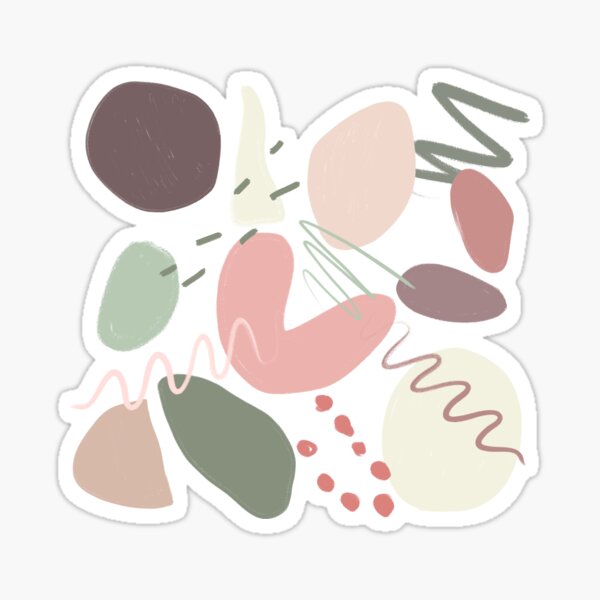 "Abstract Shapes Patterns" Sticker by CreativeGenius9 | Redbubble