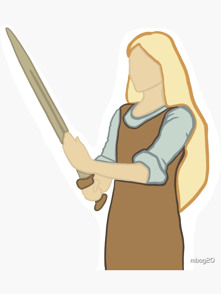 "Eowyn With Sword" Sticker for Sale by mbog20 | Redbubble