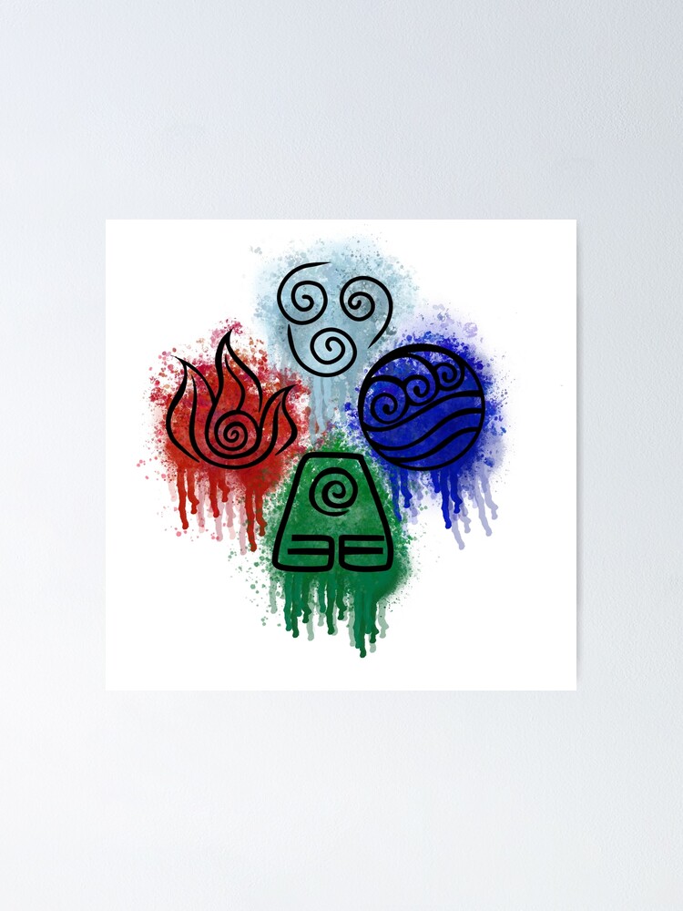 "Bending Symbols" Poster by Heyitsk-co | Redbubble