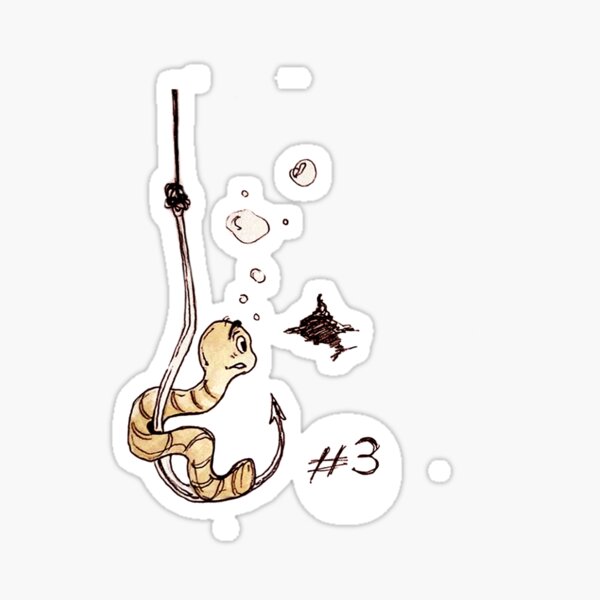 "Bait" Sticker for Sale by BerryWry | Redbubble