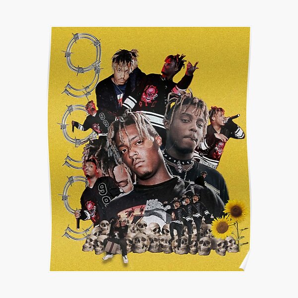 Juice Wrld Skull Posters | Redbubble