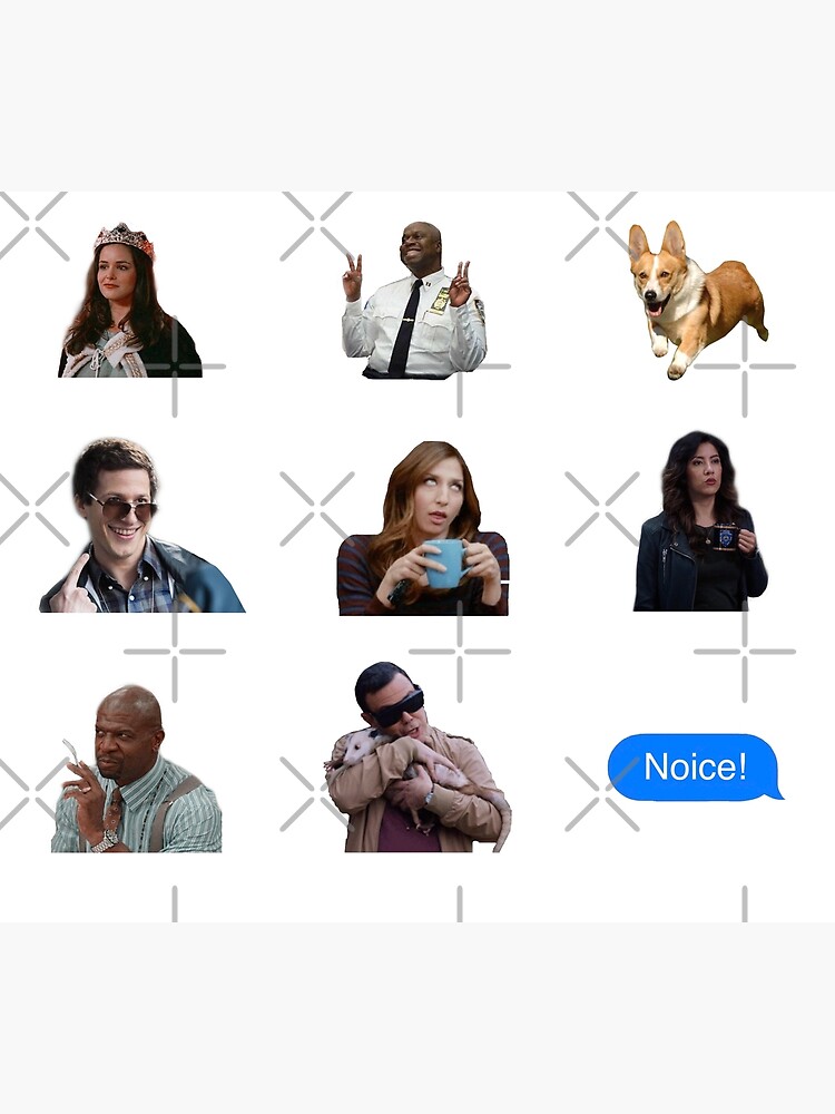 "Brooklyn Nine- Nine Characters and Noice Text Bubble" Art Print for ...