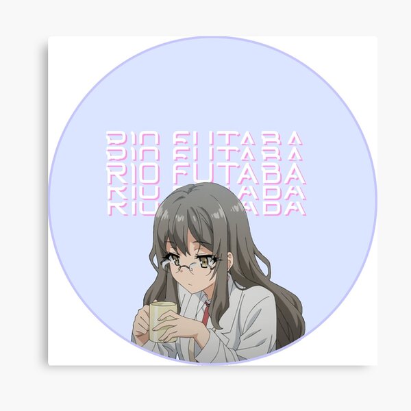 "Rio Futaba bunny girl senpai circle sticker" Canvas Print by Horiphic ...