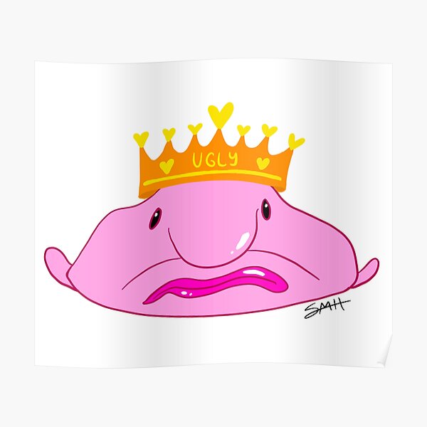 "king blobfish" Poster for Sale by sarahead | Redbubble