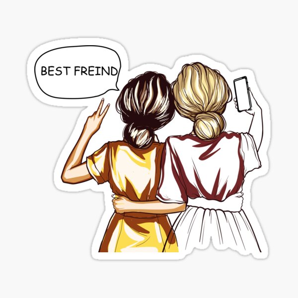 " Friendship Day 2020 , girls " Sticker by bkjournaly2020 | Redbubble