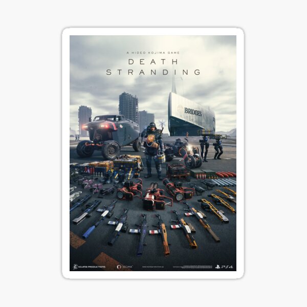 "Death Stranding Poster" Sticker for Sale by Shrood-Boosting | Redbubble