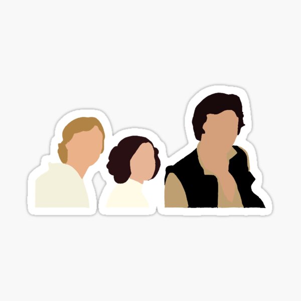 "minimalist original trio" Sticker by mgkilman | Redbubble