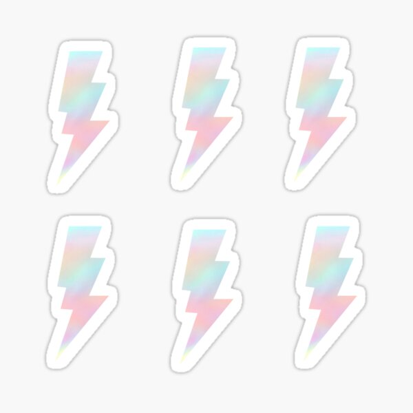 "Pastel Lightning Bolt Pack" Sticker by imani-nicole | Redbubble