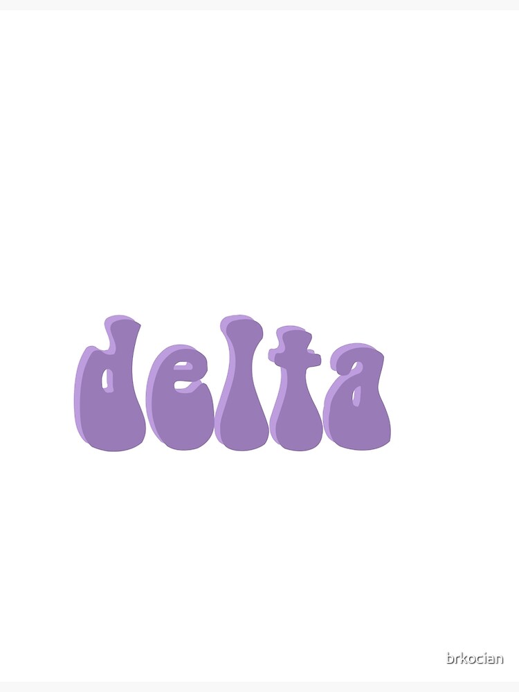 "retro delta" Art Print for Sale by brkocian | Redbubble
