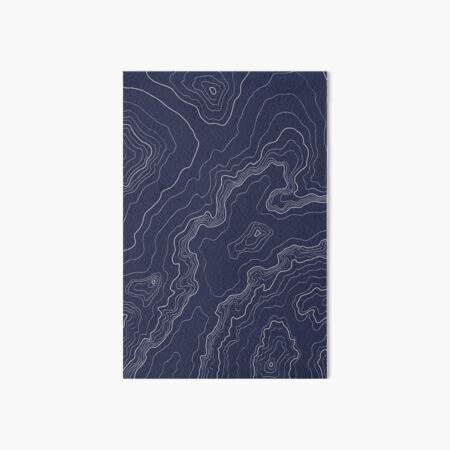 "Navy blue topography map" Art Board Print for Sale by AlexGolyakov ...