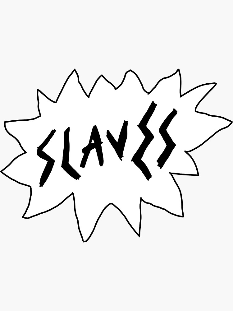 "SLAVES UK Band Logo" Sticker for Sale by leahjne | Redbubble