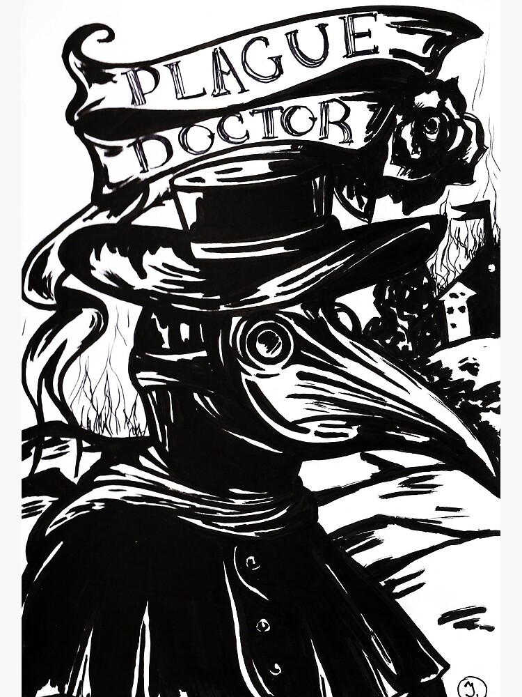 "Plague Doctor" Poster for Sale by klabukova-y | Redbubble