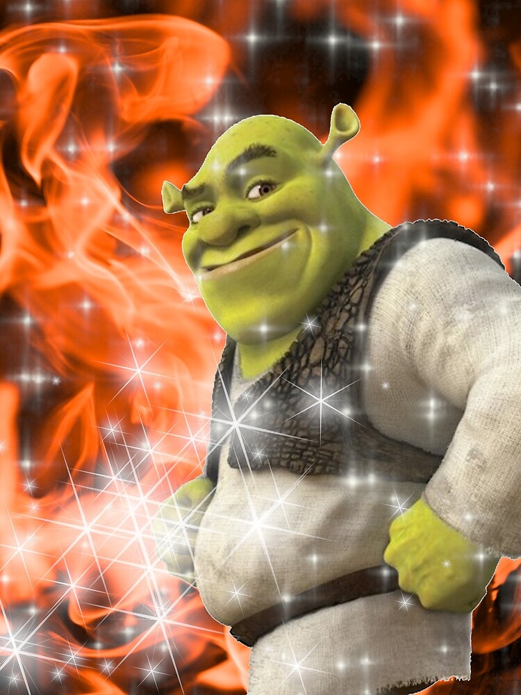 "Fiery Shrek Fancam" Art Print for Sale by dcproductions12 | Redbubble