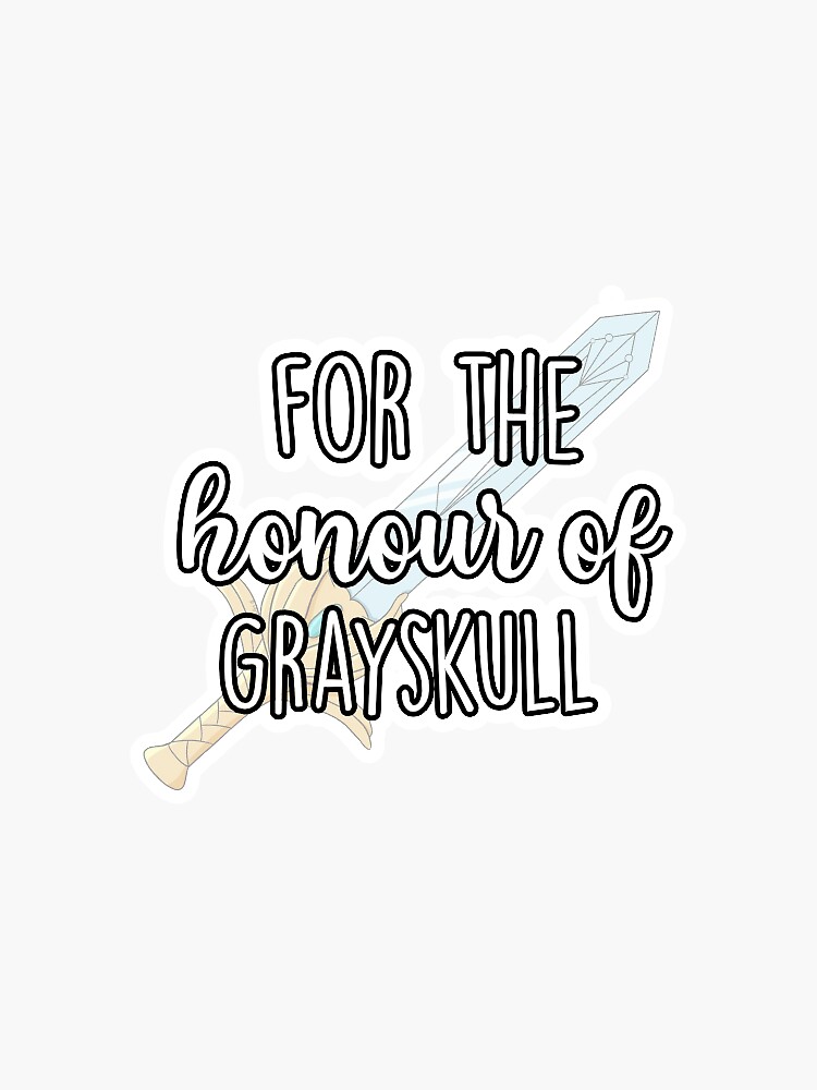 "For the honour of grayskull " Sticker by precious29 | Redbubble