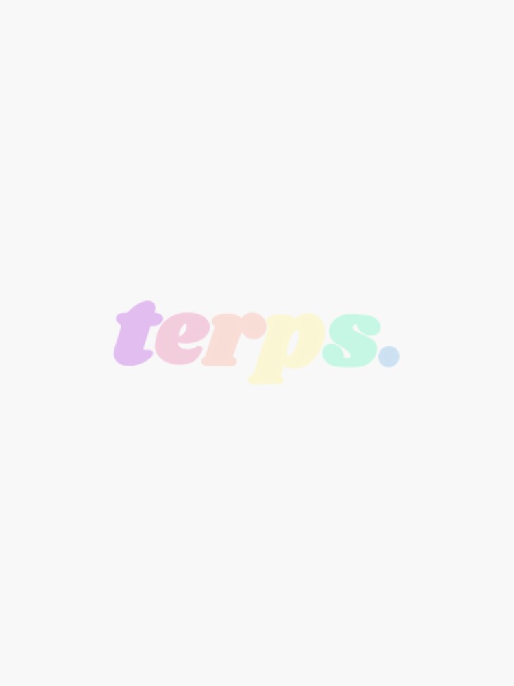 "Pastel Terps" Sticker by jbrock803 | Redbubble