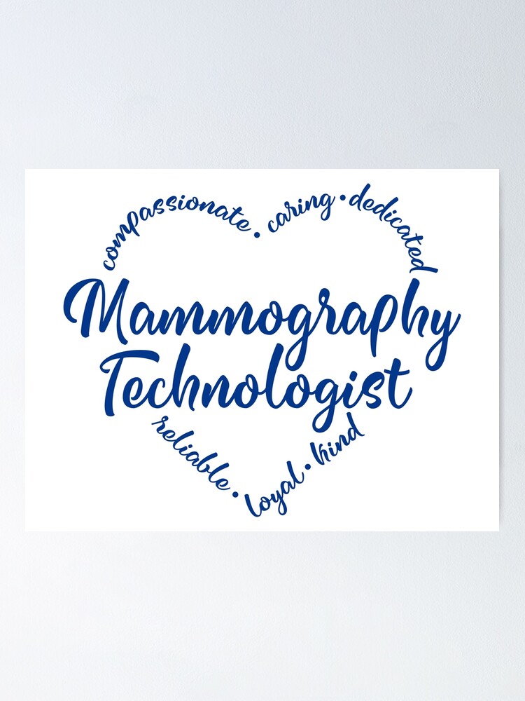 "Mammography tech, Mammo technologist" Poster for Sale by MB Design ...
