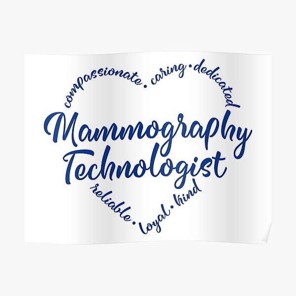 "Mammography tech, Mammo technologist" Poster for Sale by MB Design ...