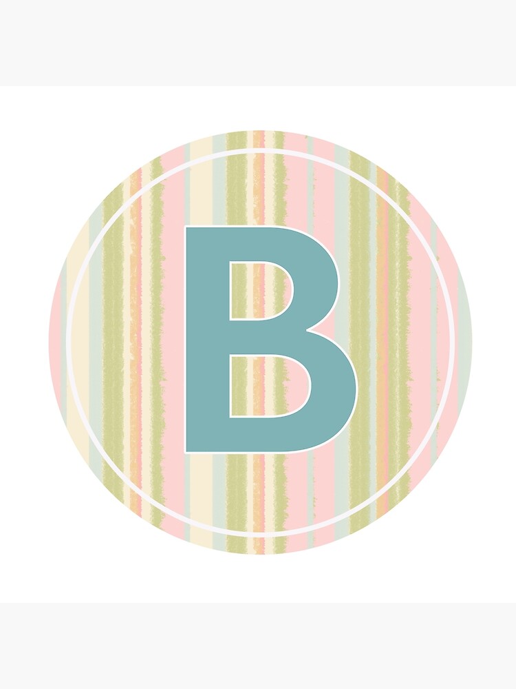 "The letter B in pastels" Poster for Sale by digikim | Redbubble