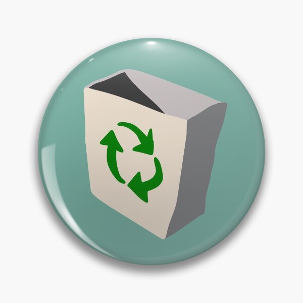 "Recycling Bin Windows Logo" Pin for Sale by Maxtown | Redbubble