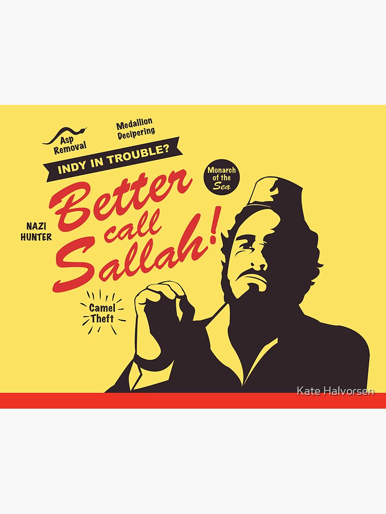"Better Call Sallah!" Sticker for Sale by HelloBox23 | Redbubble