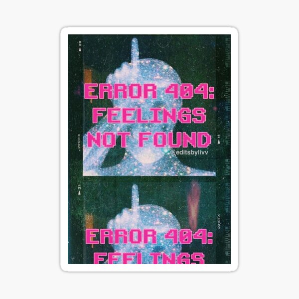 "Feelings not Found" Sticker for Sale by Betsymae | Redbubble