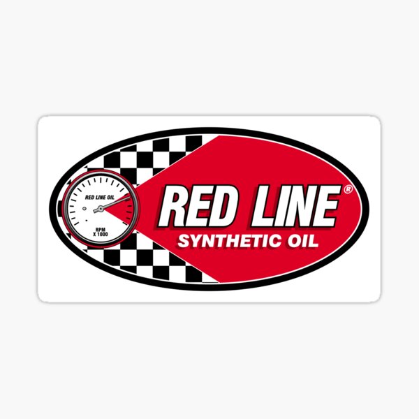 "Red Line Synthetic Oil" Sticker for Sale by xkz0 | Redbubble