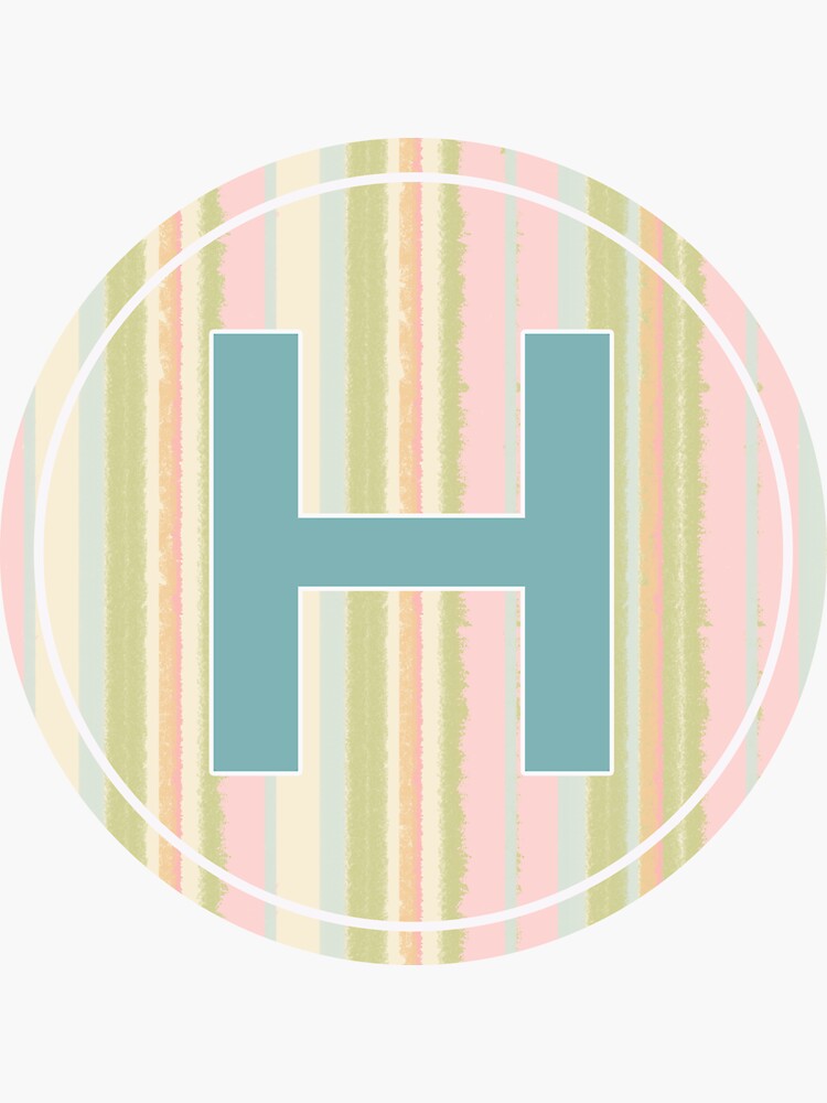 " The letter H in pastels" Sticker for Sale by digikim | Redbubble