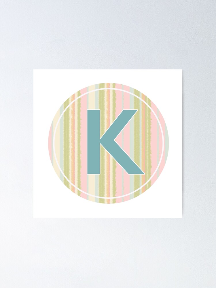"The letter K in pastels" Poster by digikim | Redbubble