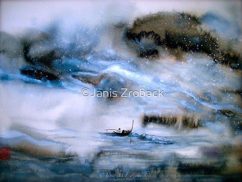 "Cold Mountain River..." by ©Janis Zroback | Redbubble