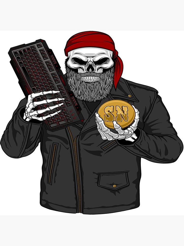 "SKELETON WITH KEYBORD AND BEARD " Poster for Sale by Taoufiq88 | Redbubble