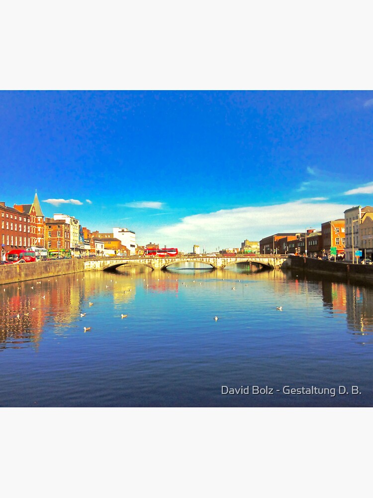 "Cork City Lee View 001 " Sticker for Sale by David Bolz | Redbubble