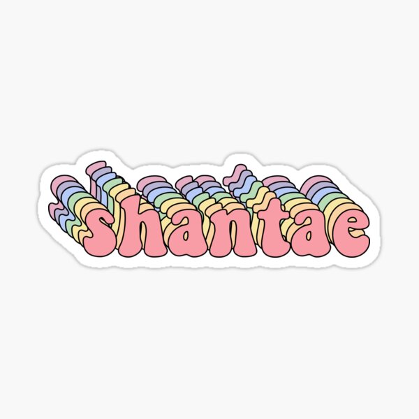 "shantae name sticker" Sticker for Sale by youtubemugs | Redbubble