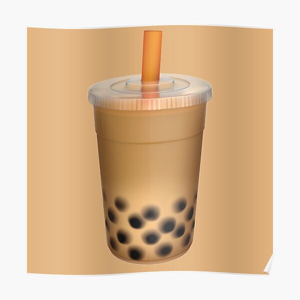 "Bubble Tea Boba Emoji" Poster von parkerku | Redbubble