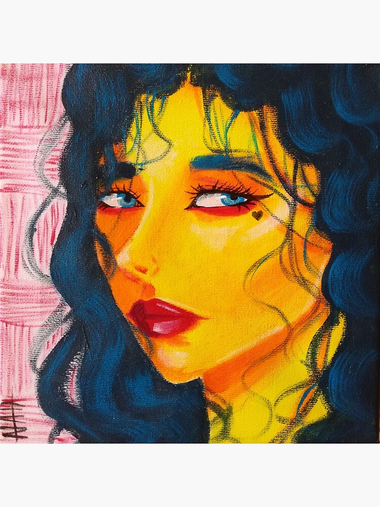 Lámina fotográfica « una chica de piel amarilla con cabello y ojos ...