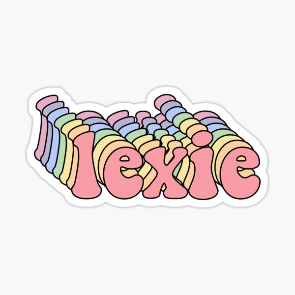 "lexie name sticker" Sticker for Sale by youtubemugs | Redbubble