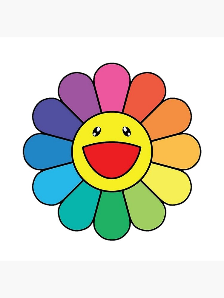 "Hobi Core - Rainbow Flower" Art Print for Sale by Zoyabeans | Redbubble