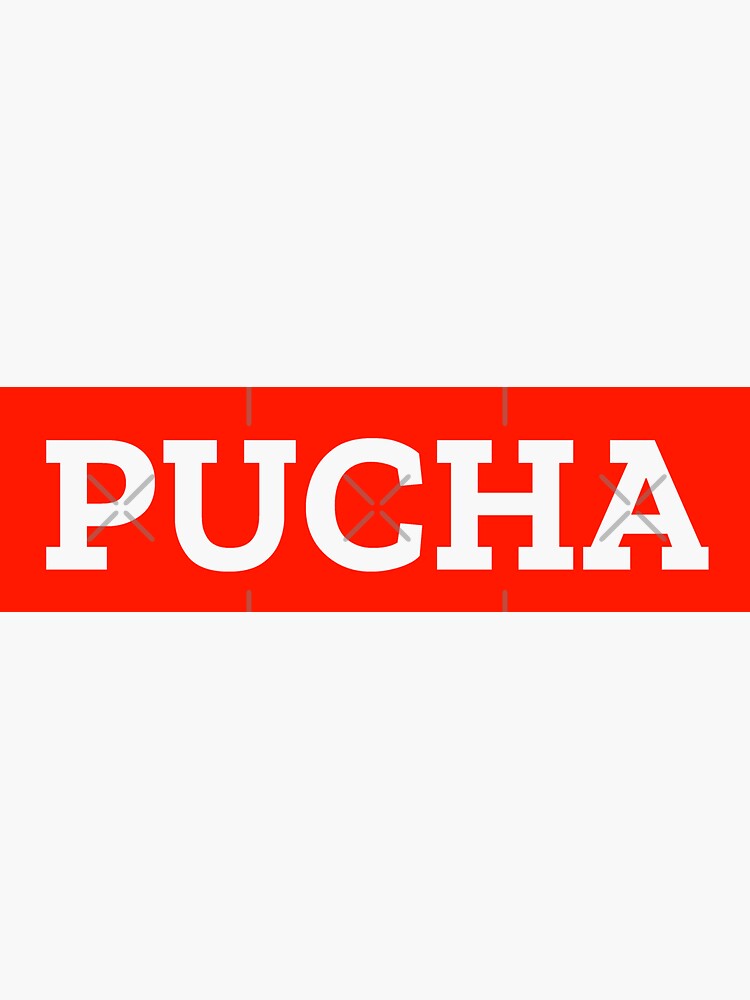 "Pucha" Sticker for Sale by rachidkrouch | Redbubble
