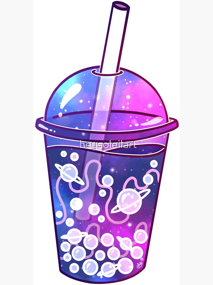 "Galaxy Boba Tea" Magnet for Sale by heysoleilart | Redbubble