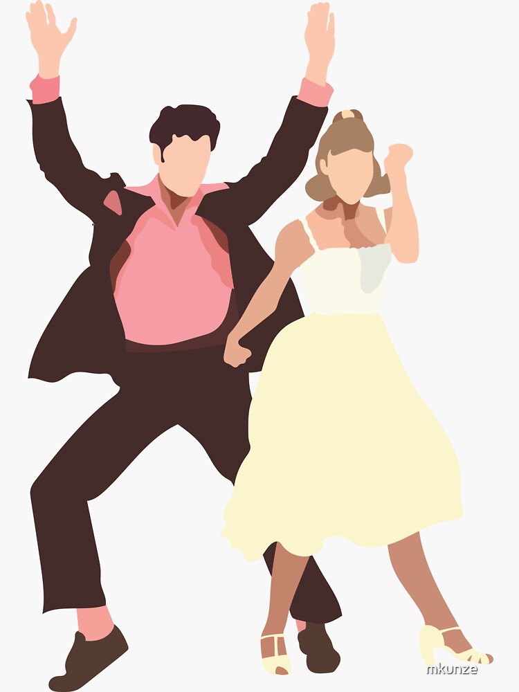 "Grease" Sticker for Sale by mkunze | Redbubble