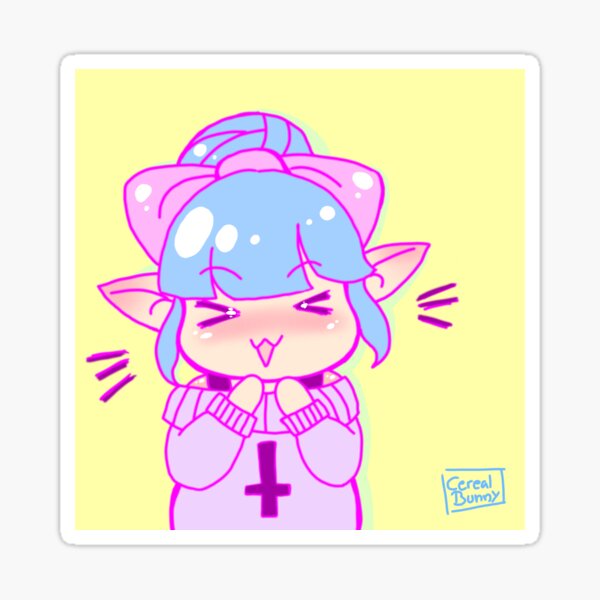 "Hehe" Sticker for Sale by Masa-Chan | Redbubble
