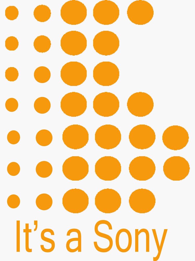 "It's a Sony" Sticker for Sale by Beetlemuse | Redbubble