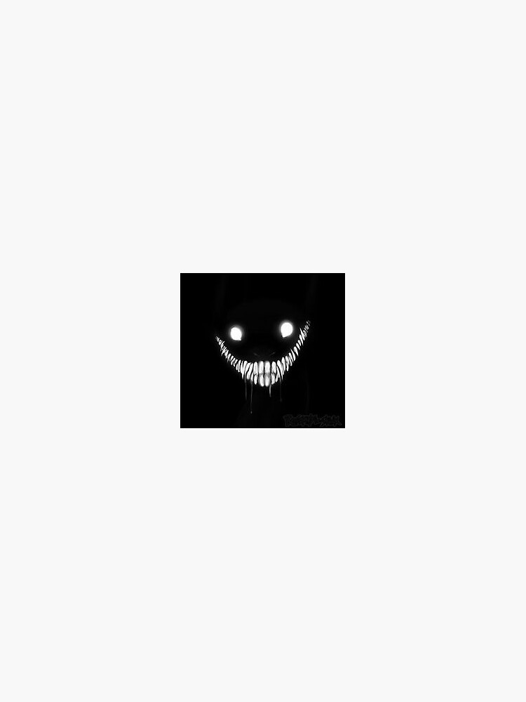 "Creepy Smile In The Dark (Sticker)" Sticker for Sale by Darkyboiheehee ...