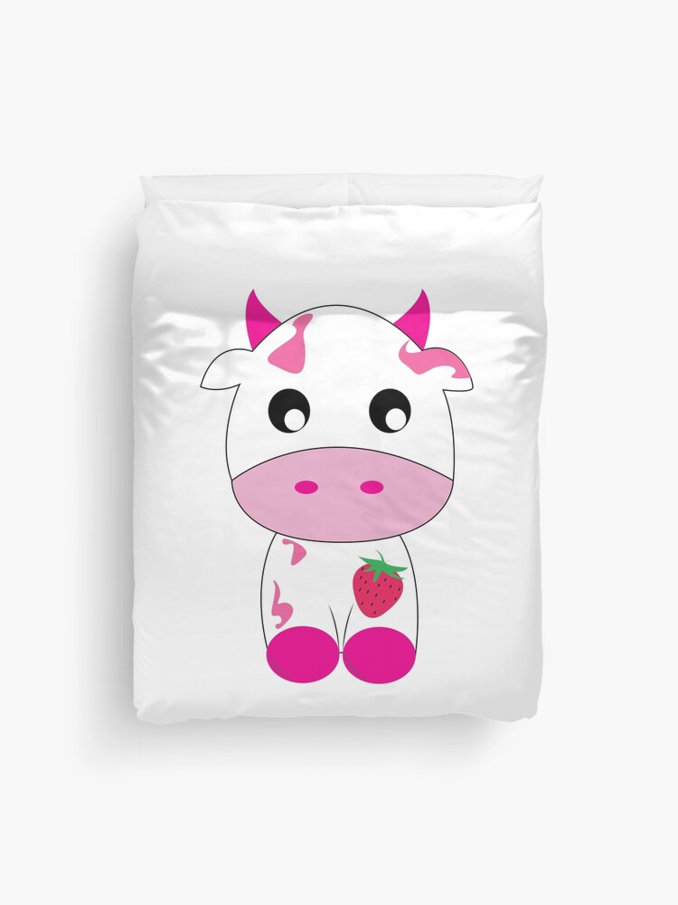 "Pink Berry Cow" Duvet Cover for Sale by CM-PD | Redbubble